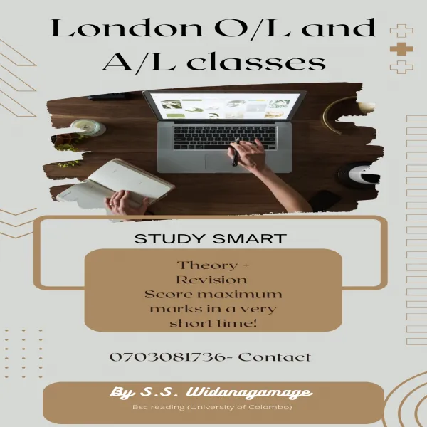 London OL/Al classes for G.C.E. A/L (Local and International)