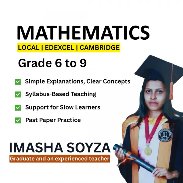 Mathematics classes from Grade 6 - 9 for Grade 6 to 9