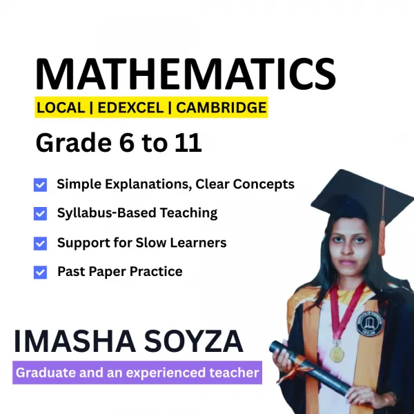 Mathematics Tutoring for Grades 6–11 for Grade 6 to 11